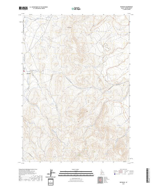 US Topo 7.5-minute map for Reynolds ID – American Map Store