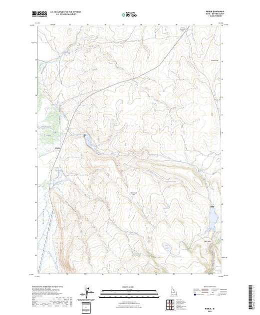 US Topo 7.5-minute map for Riddle ID – American Map Store