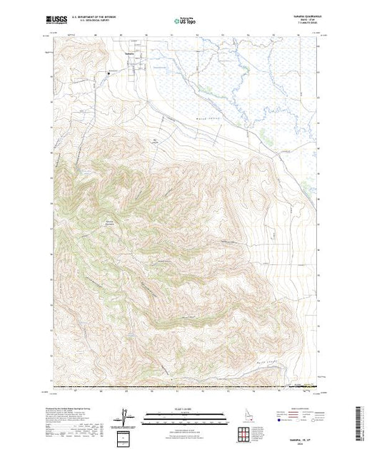 US Topo 7.5-minute map for Samaria IDUT – American Map Store