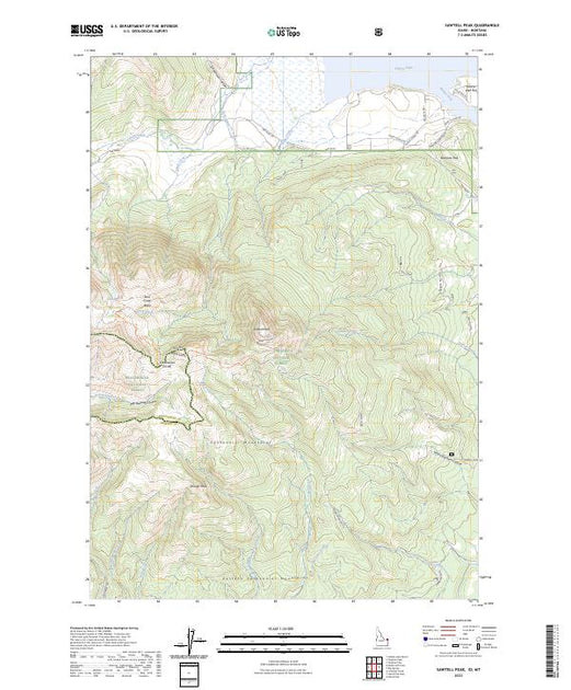 US Topo 7.5-minute map for Sawtell Peak IDMT – American Map Store