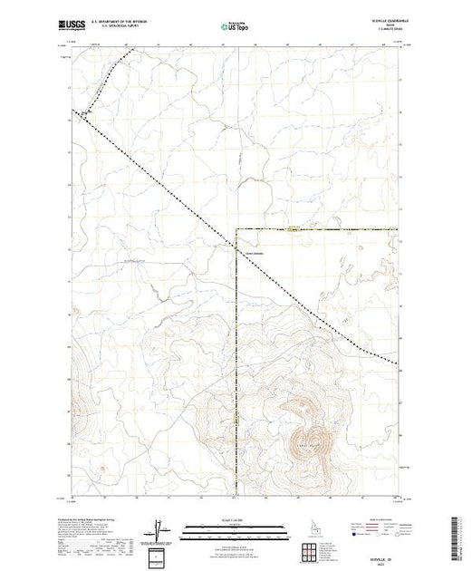US Topo 7.5-minute map for Scoville ID – American Map Store