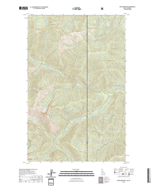 US Topo 7.5-minute map for Smith Mountain IDMT – American Map Store