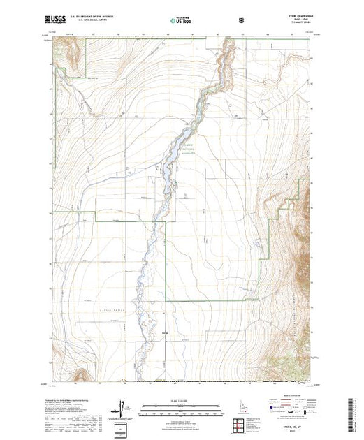 US Topo 7.5-minute map for Stone IDUT – American Map Store
