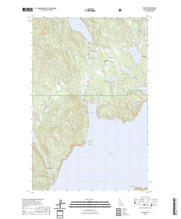 US Topo 7.5-minute map for Talache ID – American Map Store