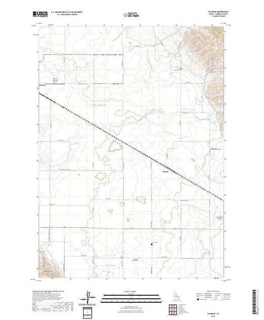 US Topo 7.5-minute map for Talmage ID – American Map Store