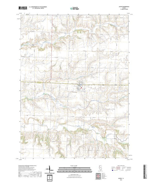 US Topo 7.5-minute map for Alexis IL – American Map Store