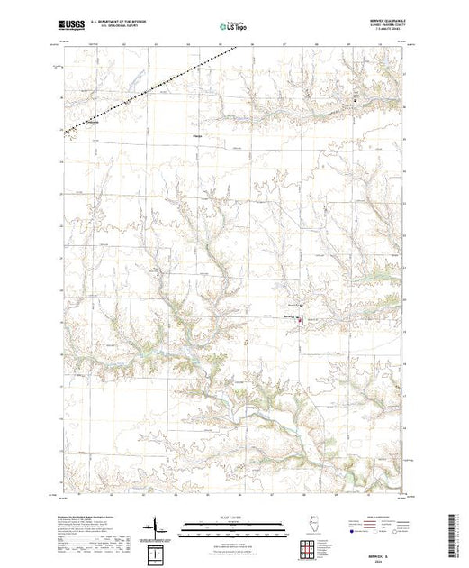 US Topo 7.5-minute map for Berwick IL – American Map Store