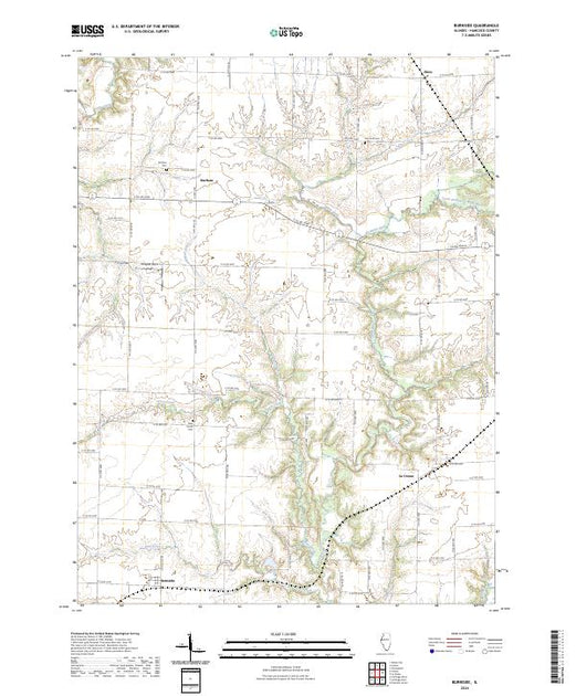 US Topo 7.5-minute map for Burnside IL – American Map Store