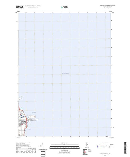 US Topo 7.5-minute map for Chicago Loop OE E IL – American Map Store