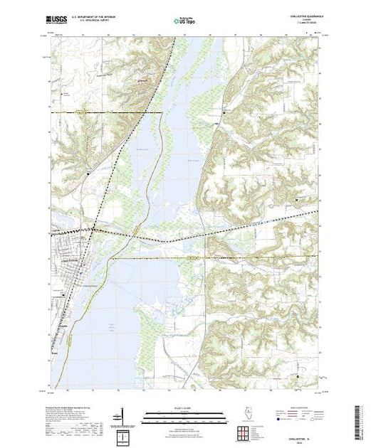 US Topo 7.5-minute map for Chillicothe IL – American Map Store