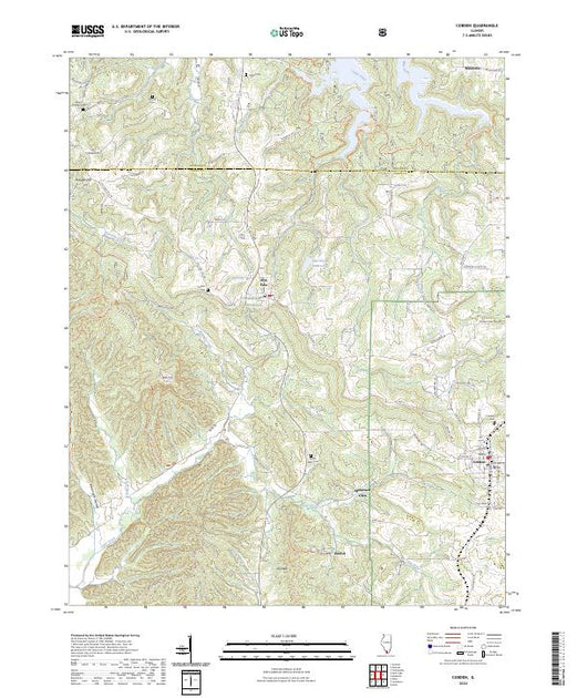US Topo 7.5-minute map for Cobden IL – American Map Store