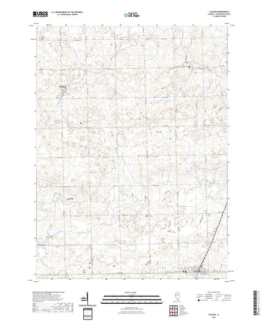 US Topo 7.5-minute map for Cullom IL – American Map Store