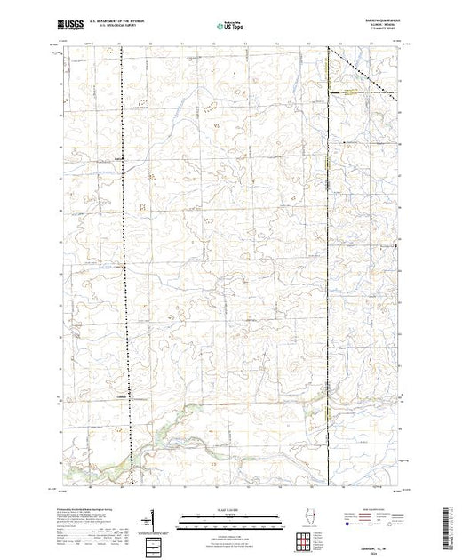 US Topo 7.5-minute map for Darrow ILIN – American Map Store