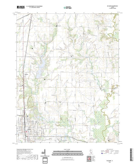 US Topo 7.5-minute map for Du Quoin IL – American Map Store