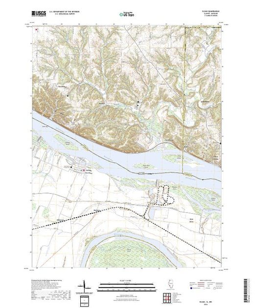 US Topo 7.5-minute map for Elsah ILMO – American Map Store