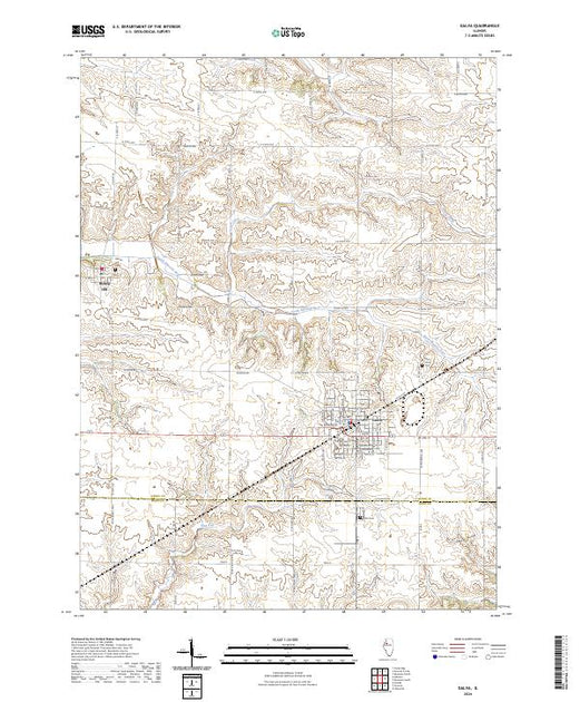 US Topo 7.5-minute map for Galva IL – American Map Store