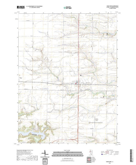 US Topo 7.5-minute map for Good Hope IL – American Map Store