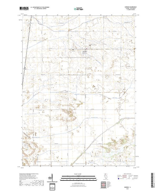 US Topo 7.5-minute map for Harmon IL – American Map Store