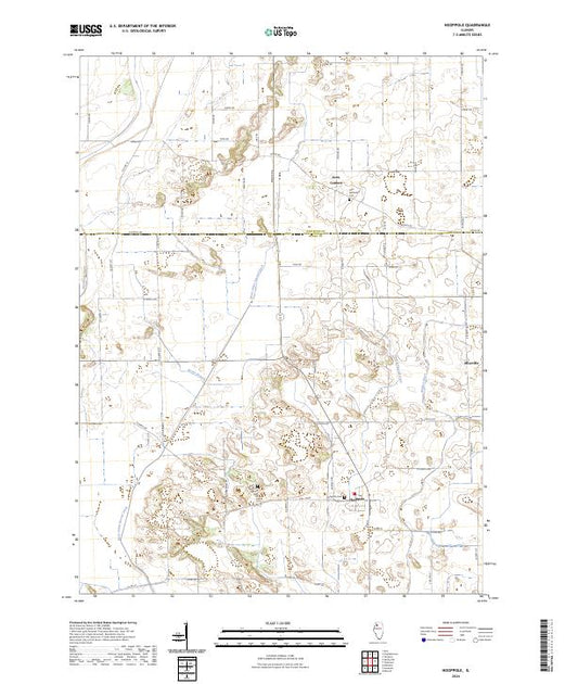 US Topo 7.5-minute map for Hooppole IL – American Map Store