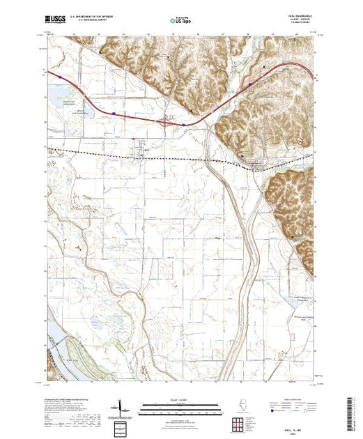 US Topo 7.5-minute map for Hull ILMO – American Map Store