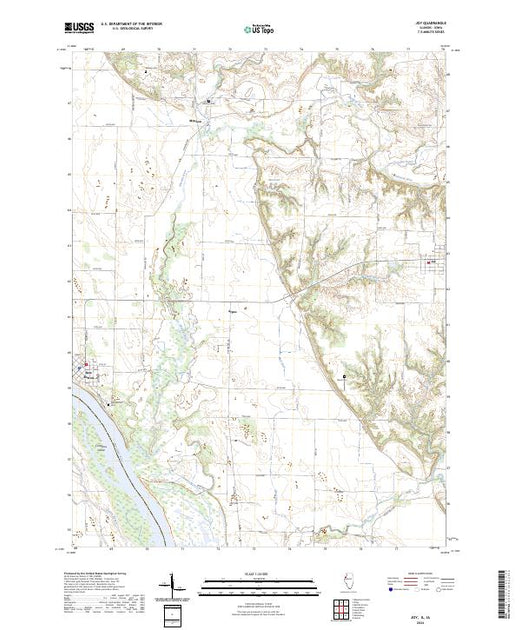 US Topo 7.5-minute map for Joy ILIA – American Map Store