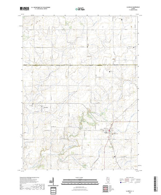 US Topo 7.5-minute map for La Moille IL – American Map Store