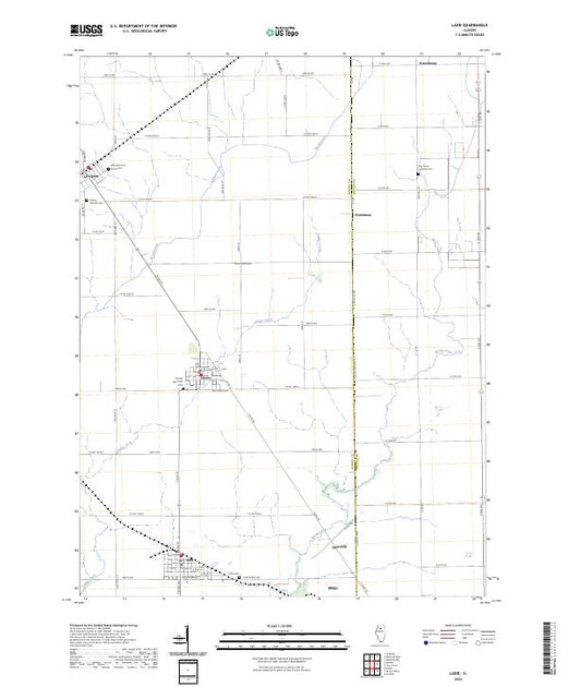 US Topo 7.5-minute map for Ladd IL – American Map Store