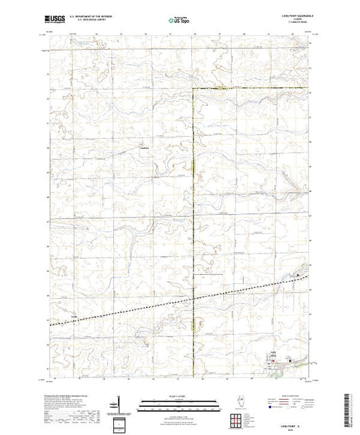 US Topo 7.5-minute map for Long Point IL – American Map Store