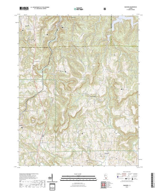 US Topo 7.5-minute map for Makanda IL – American Map Store