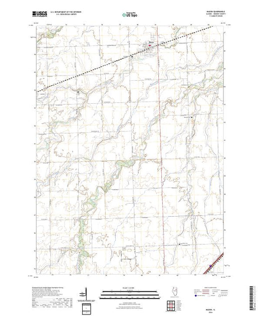 US Topo 7.5-minute map for Mazon IL – American Map Store