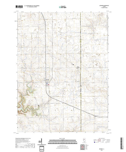 US Topo 7.5-minute map for McNabb IL – American Map Store