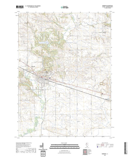 US Topo 7.5-minute map for Morrison IL – American Map Store