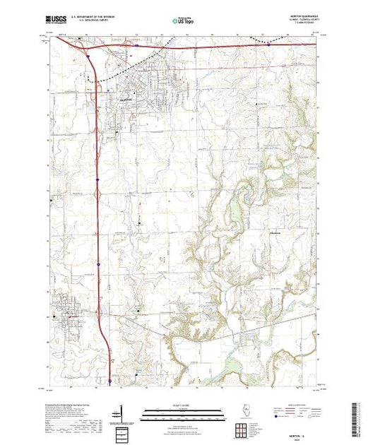 US Topo 7.5-minute map for Morton IL – American Map Store