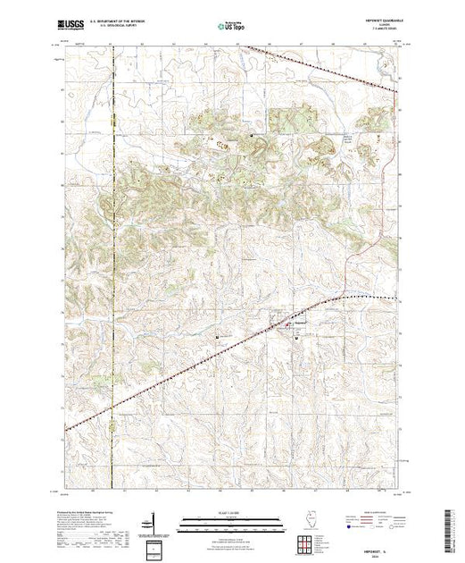 US Topo 7.5-minute map for Neponset IL – American Map Store