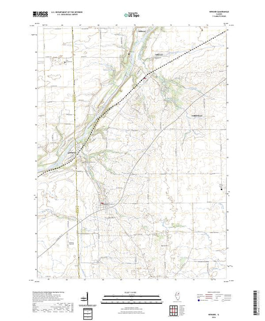 US Topo 7.5-minute map for Newark IL – American Map Store