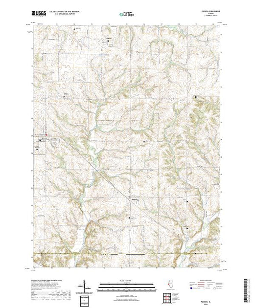 US Topo 7.5-minute map for Payson IL – American Map Store