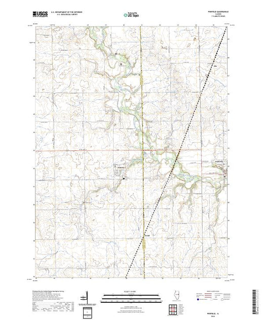 US Topo 7.5-minute map for Penfield IL – American Map Store