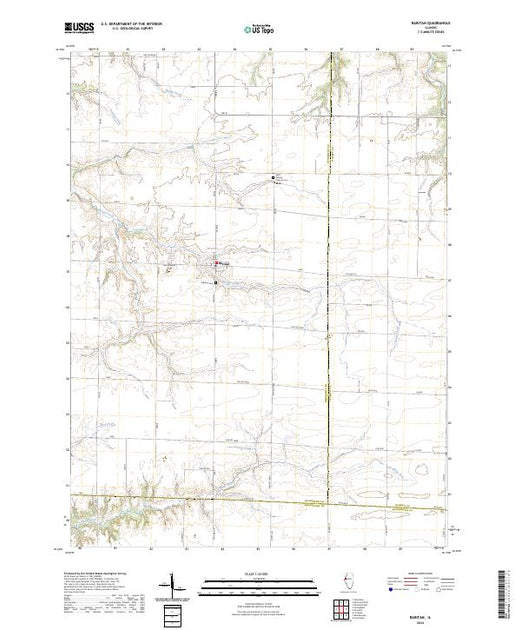 US Topo 7.5-minute map for Raritan IL – American Map Store