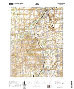 USGS US Topo 7.5-minute map for South Beloit ILWI 2021 – American Map Store