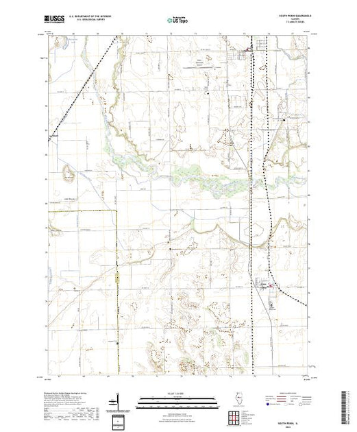 US Topo 7.5-minute map for South Pekin IL – American Map Store