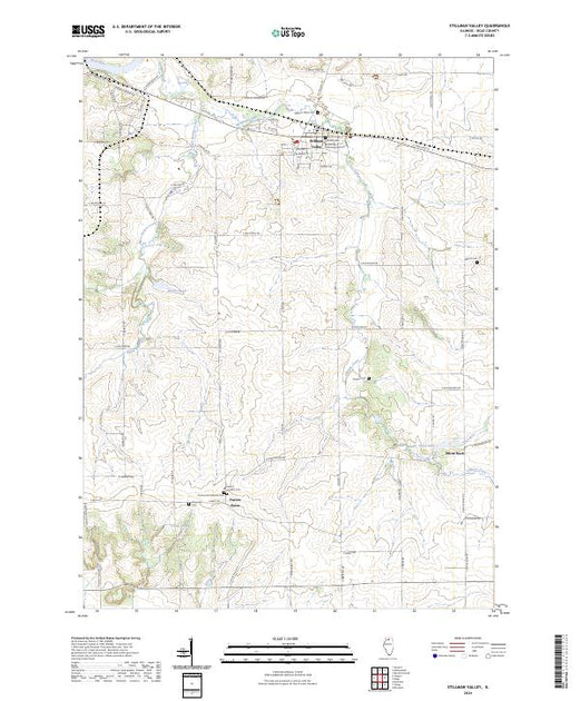 US Topo 7.5-minute map for Stillman Valley IL – American Map Store