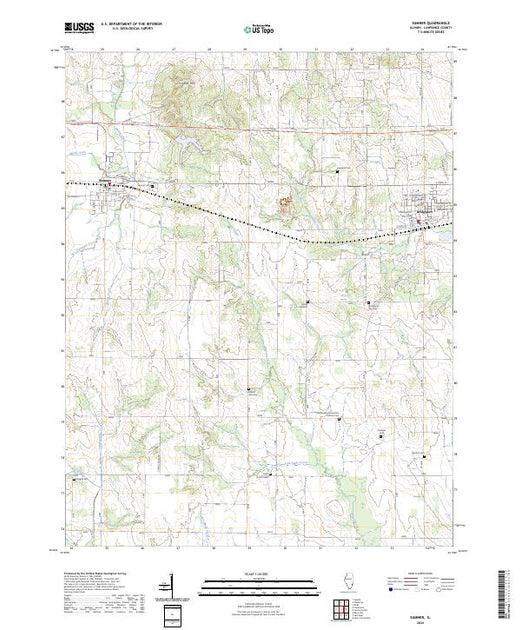 US Topo 7.5-minute map for Sumner IL – American Map Store