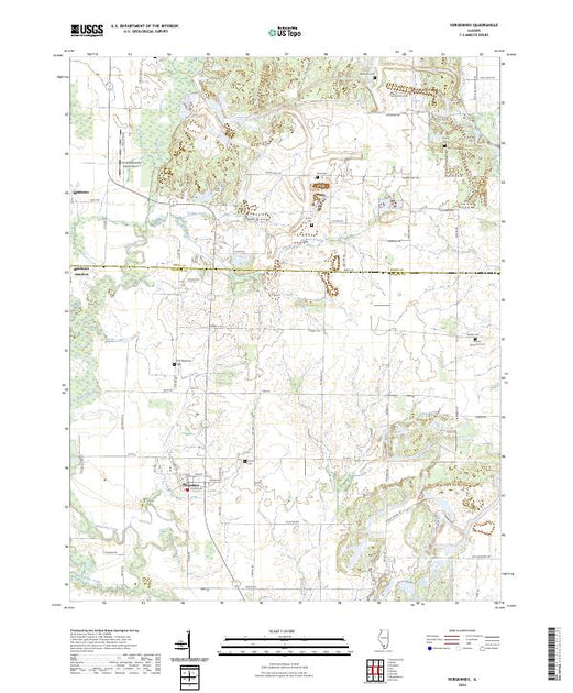 US Topo 7.5-minute map for Vergennes IL – American Map Store