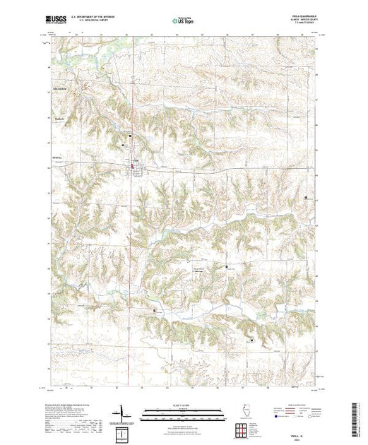US Topo 7.5-minute map for Viola IL – American Map Store