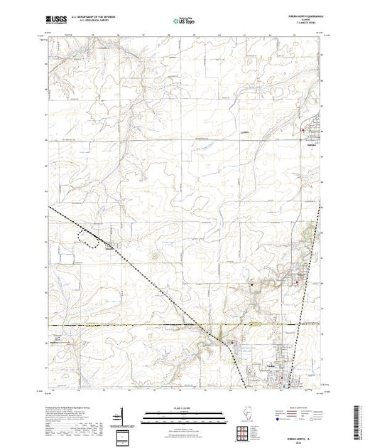 US Topo 7.5-minute map for Virden North IL – American Map Store