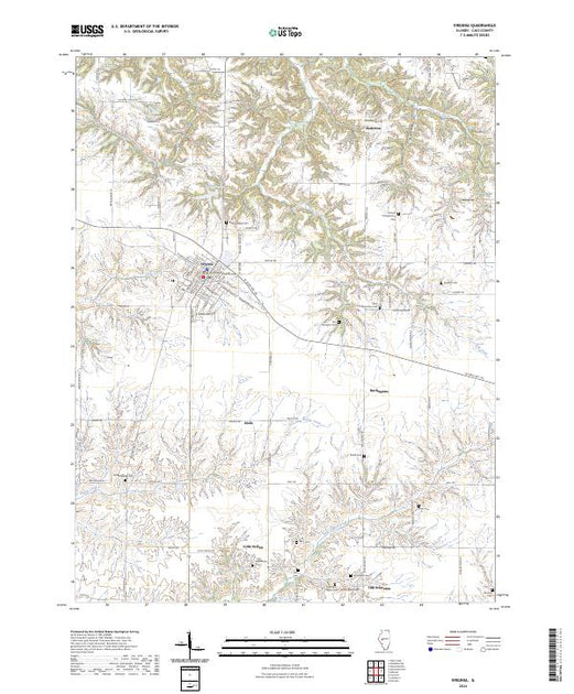 US Topo 7.5-minute map for Virginia IL – American Map Store