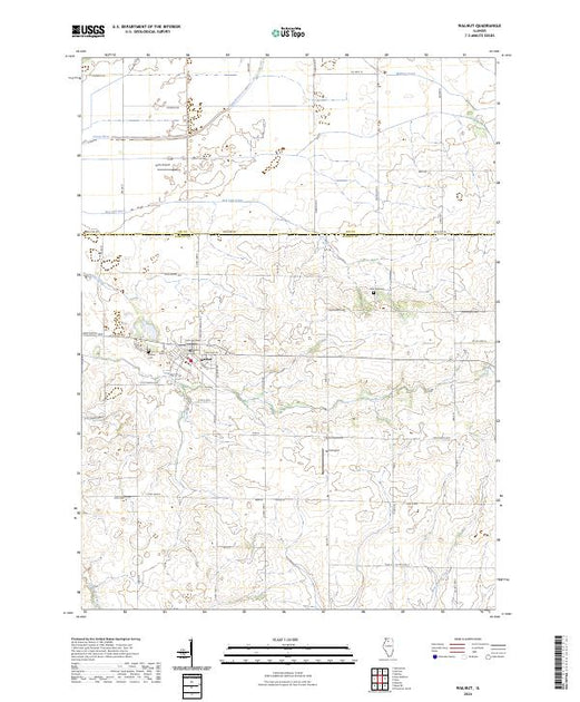 US Topo 7.5-minute map for Walnut IL – American Map Store