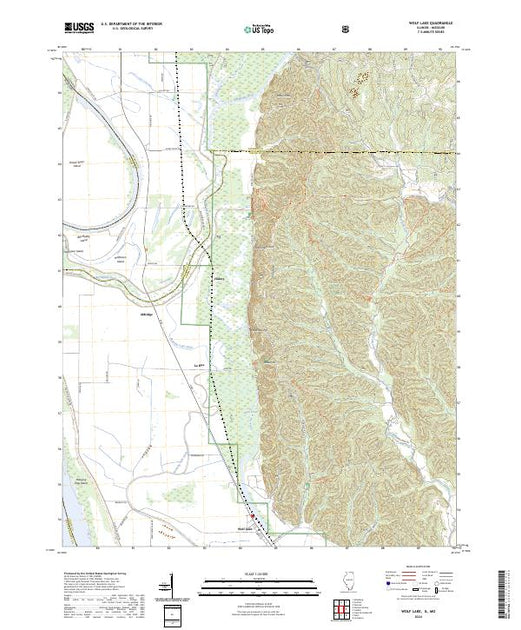 US Topo 7.5-minute map for Wolf Lake ILMO – American Map Store