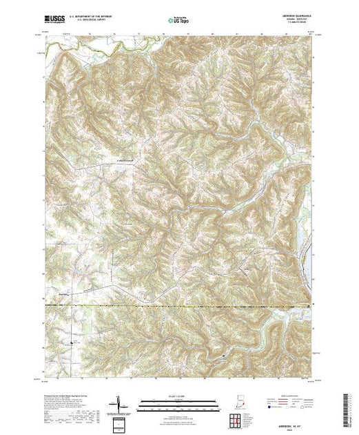 Indiana USGS Topographic Maps – American Map Store