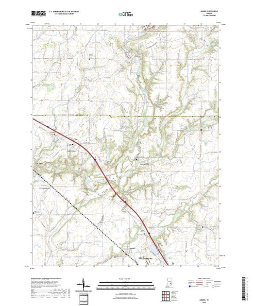 Indiana USGS Topographic Maps – American Map Store